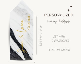 Custom Light Blue Foil Money Envelopes, Foil Cash Envelopes, Money ...