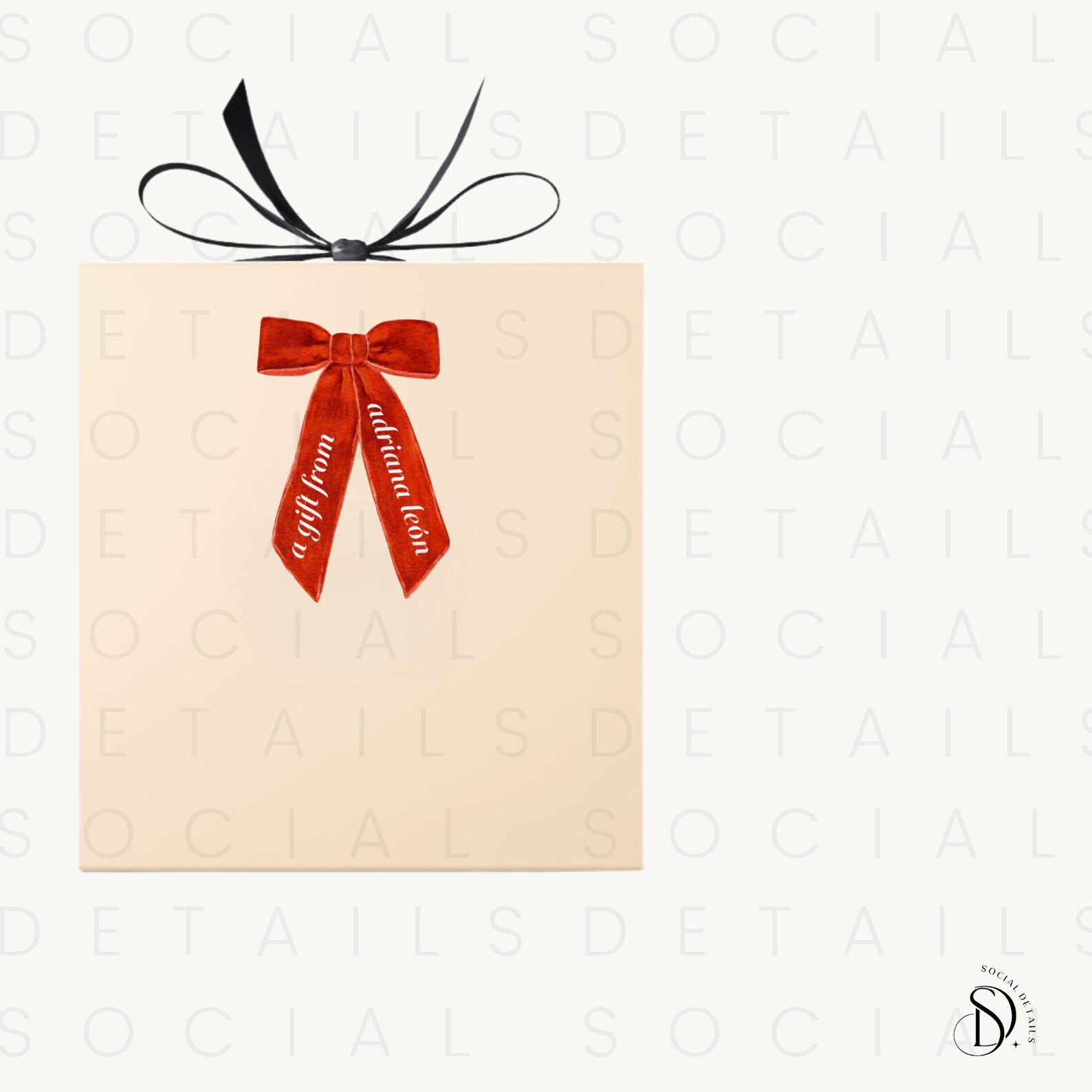 Red Bow Stickers for Gifts, Christmas Sticker Tags, Custom Decals for ...