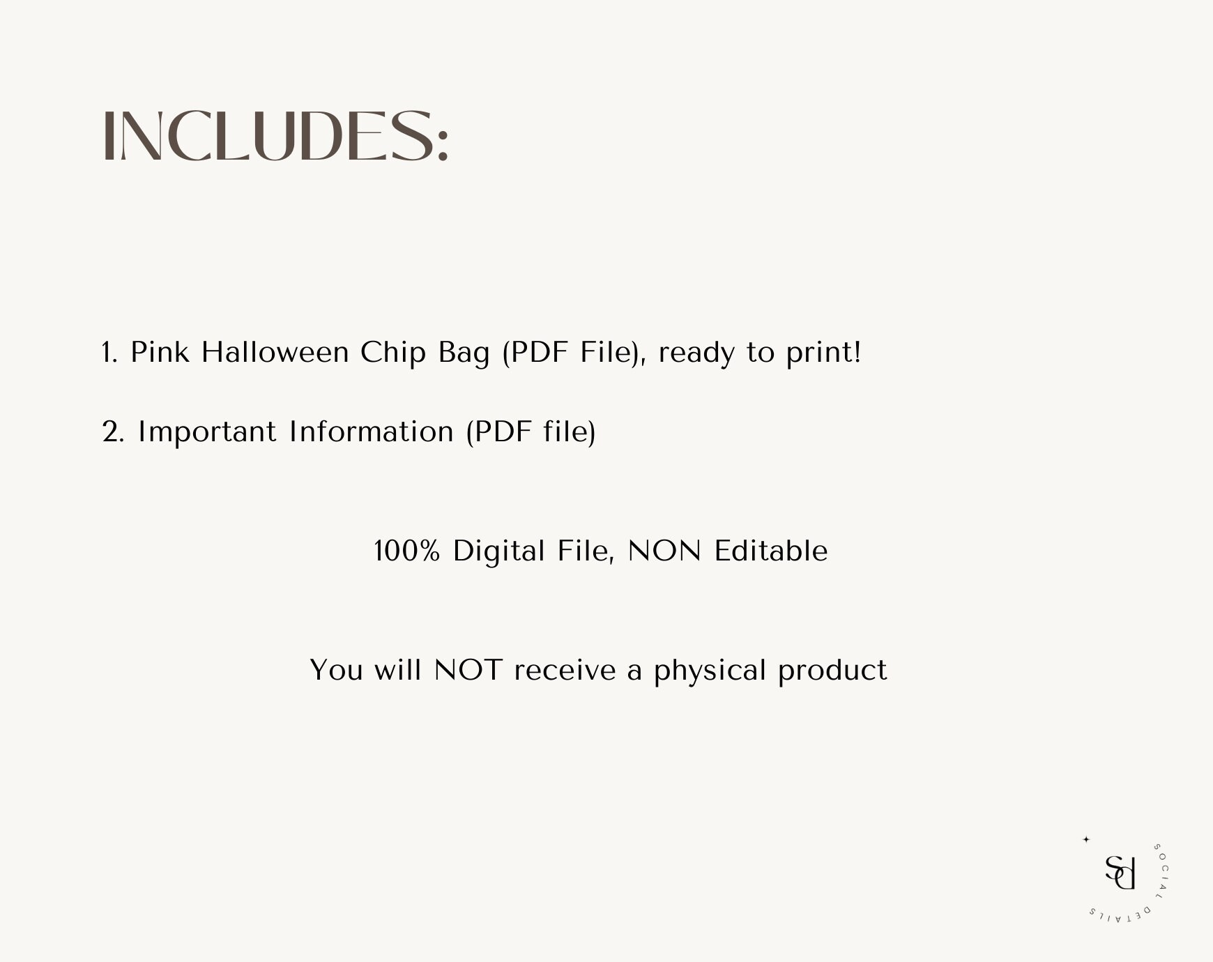 Pink Halloween Chip Bag Wrapper INSTANT DOWNLOAD Cute - Etsy