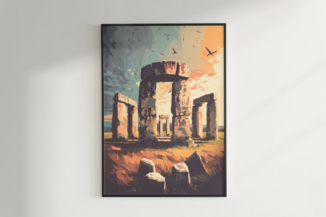 Stonehenge Painting Print Printable Artwork Printable Wall Decor ...