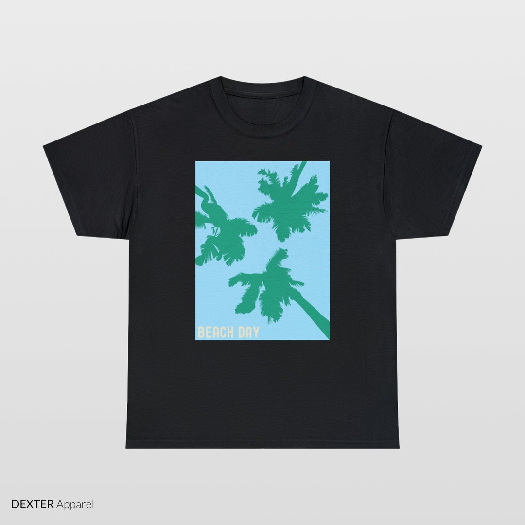 Beach Day Shirt, Summertime Palm Trees - Etsy