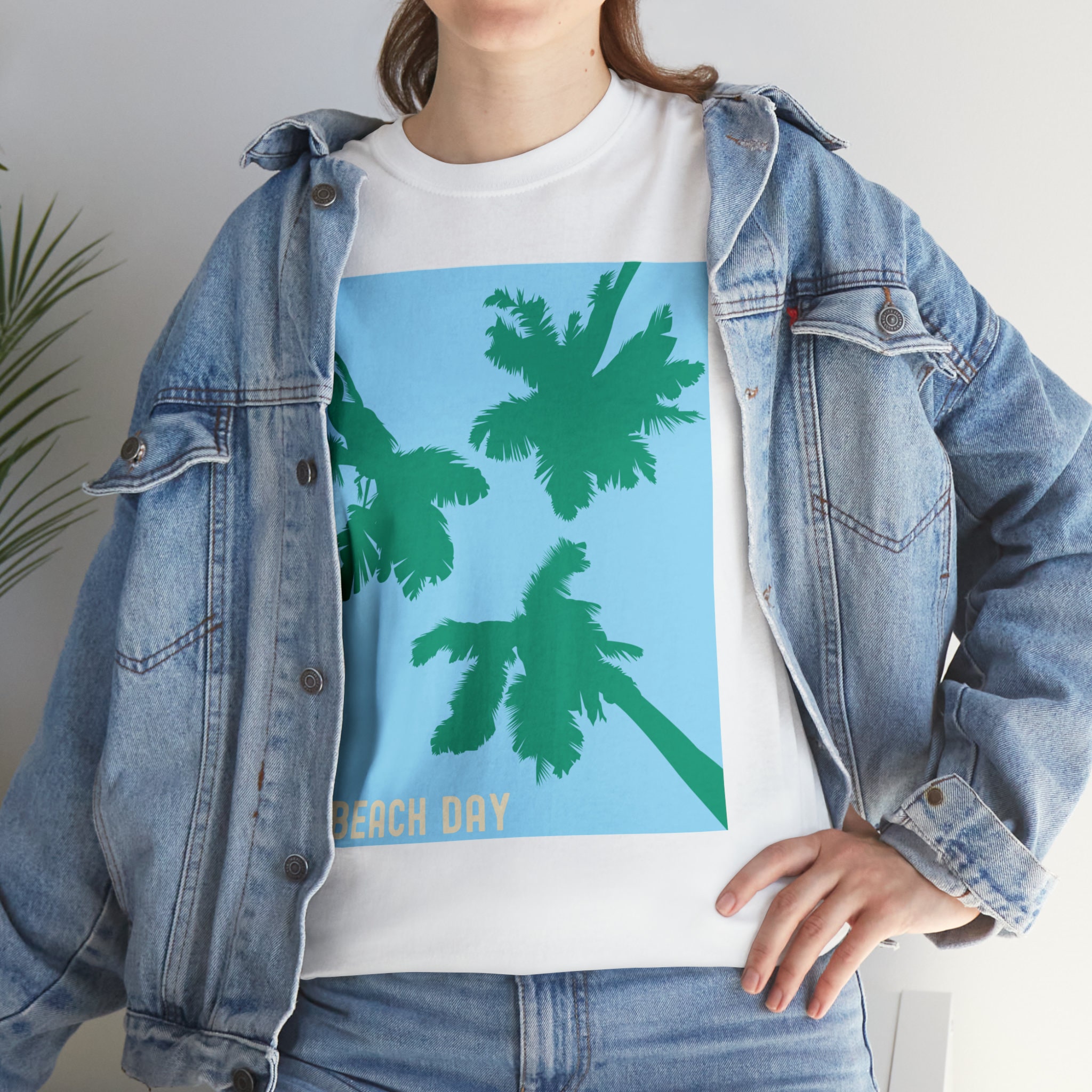 Beach Day Shirt, Summertime Palm Trees - Etsy