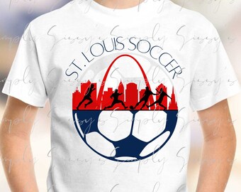 St Louis Soccer Shirt Stl Soccer City Flag Pennant Unisex - Etsy