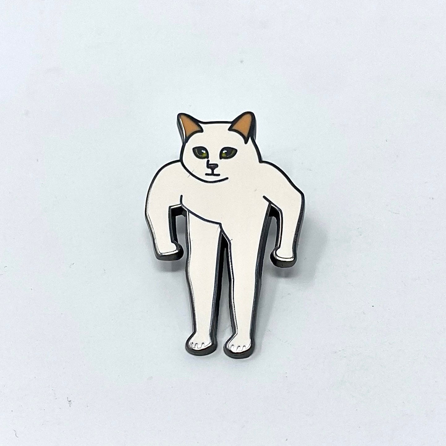 Man Meme Cat Pin With Enamel Anthropomorphic Pin, Cute Novelty Backpack ...