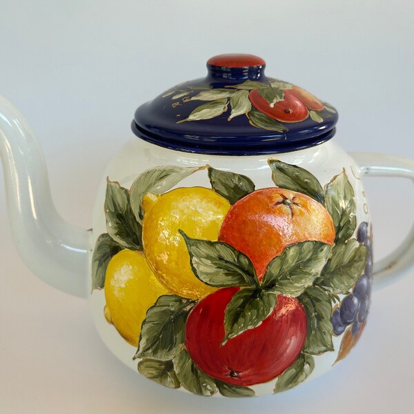 Teapot Hand Painted - Etsy