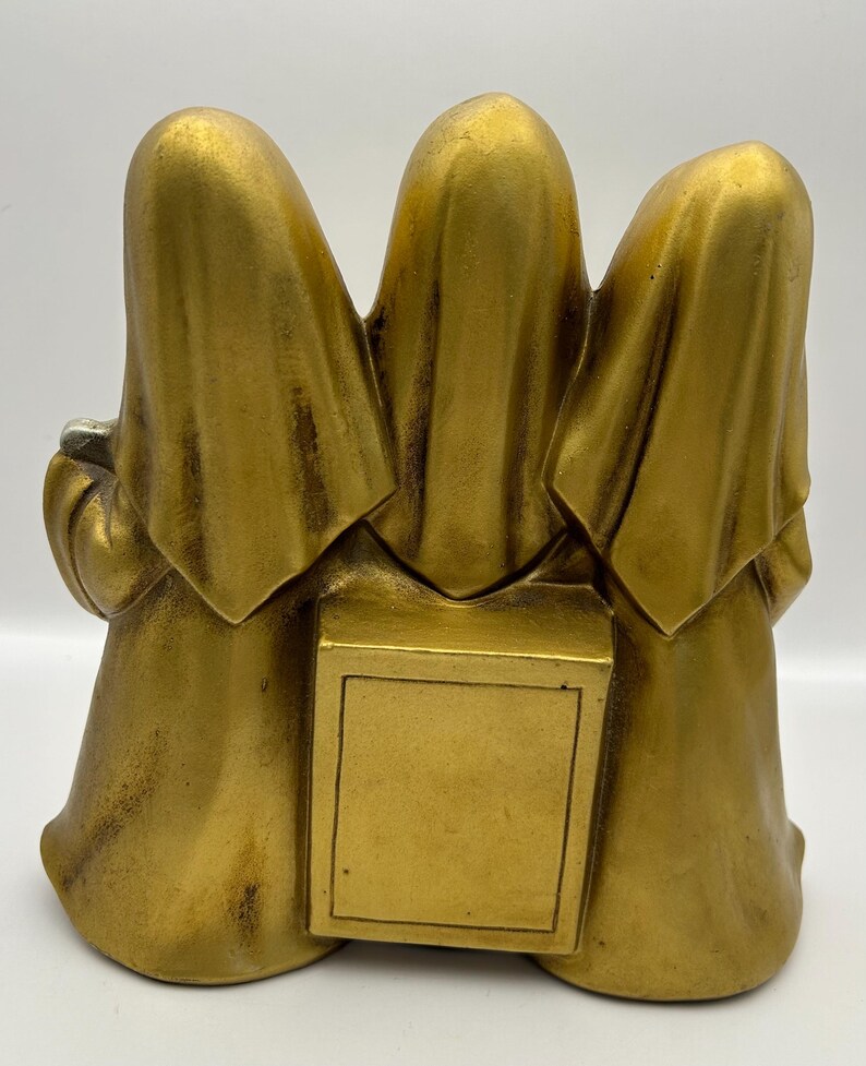 Vintage Three Nuns Mid Century Made in Japan Ceramic Paper Mache Gold ...