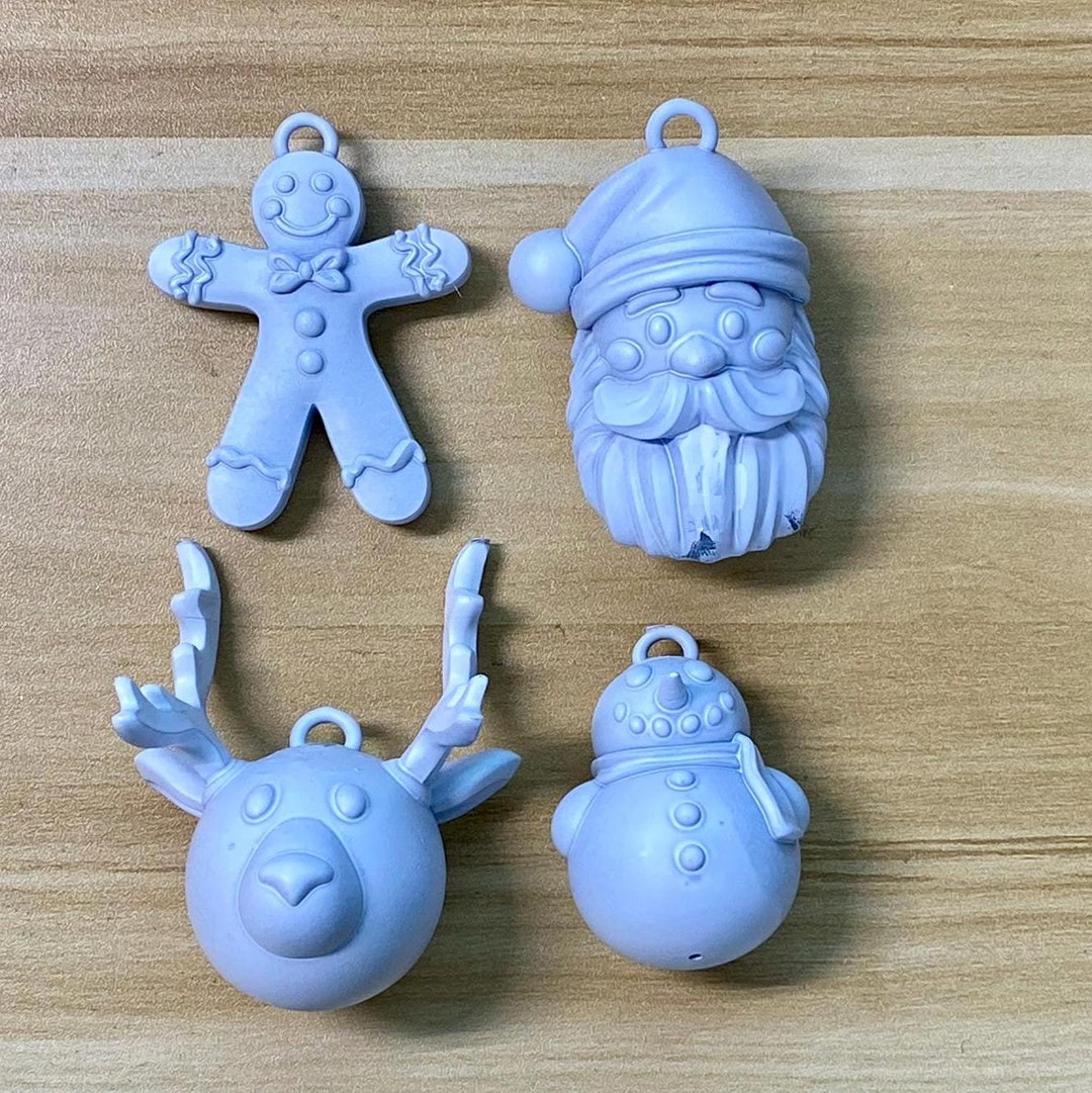Christmas Paintable Ornaments - Santa Pack - Etsy