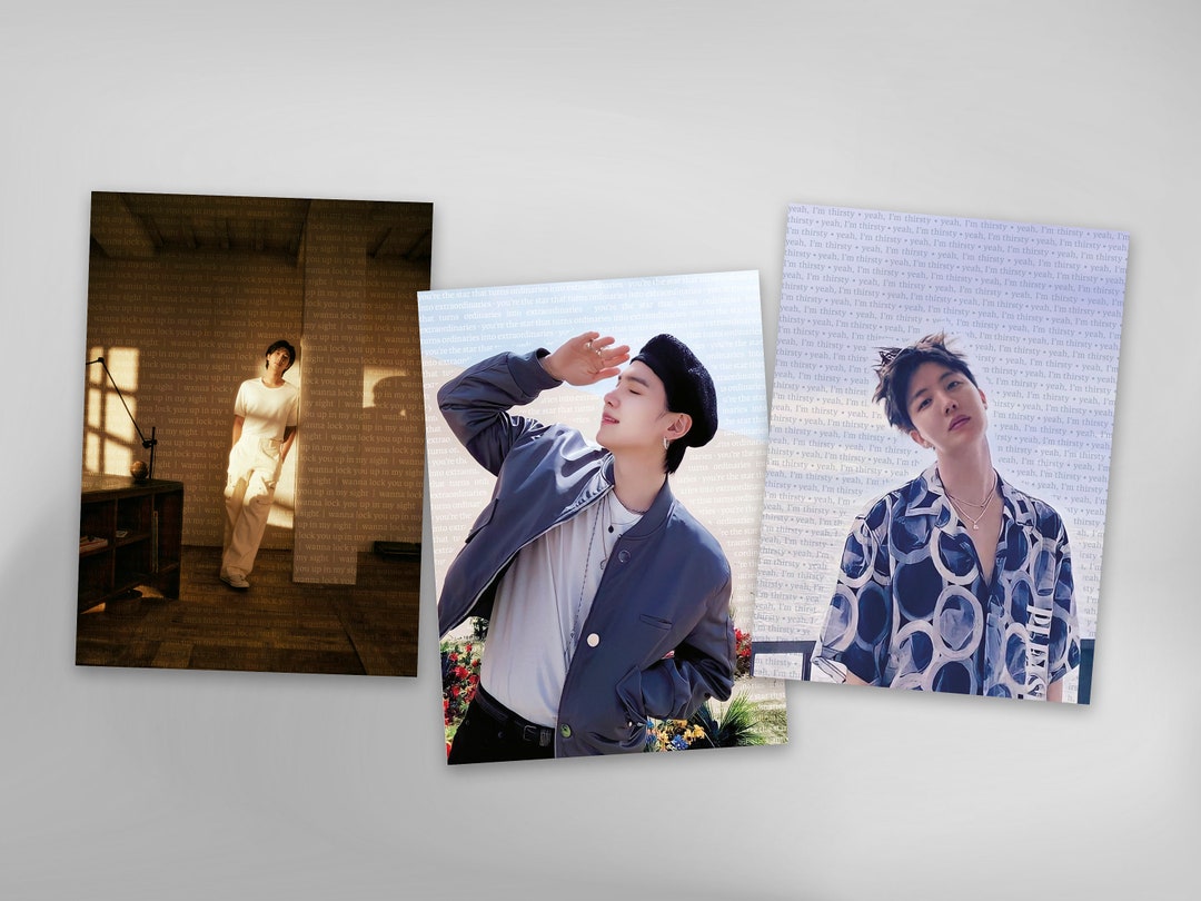 BTS Rap Line 3 Postcard Set Lyrics Bangtan Mail Gift ARMY Fan Art Bias ...
