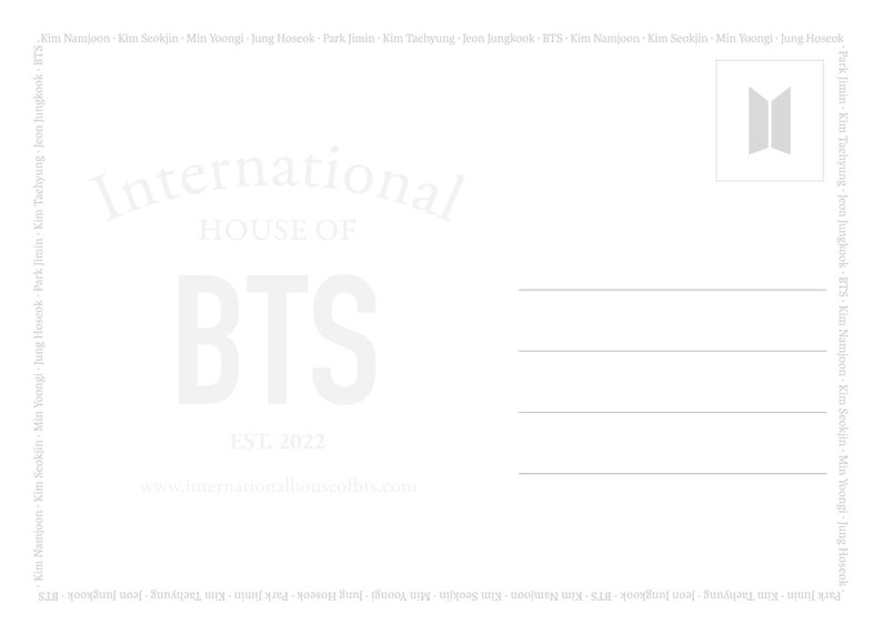 BTS J-hope and Suga SOPE Postcard Bangtan Mail Gift for ARMY Fan Art ...