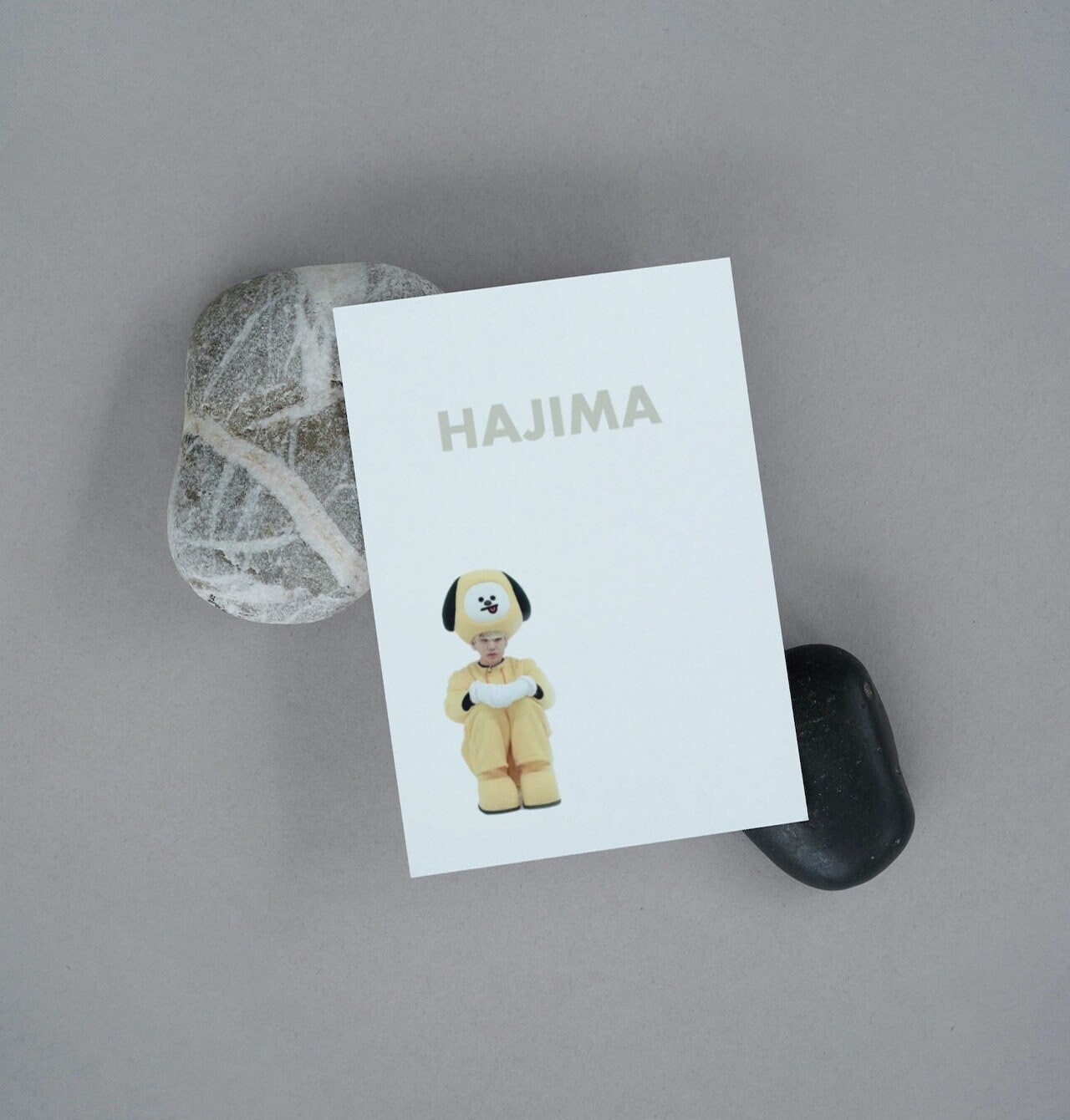 BTS Suga Postcard Yoongi Hajima BT21 Chimmy Bangtan Mail Gift for ARMY ...