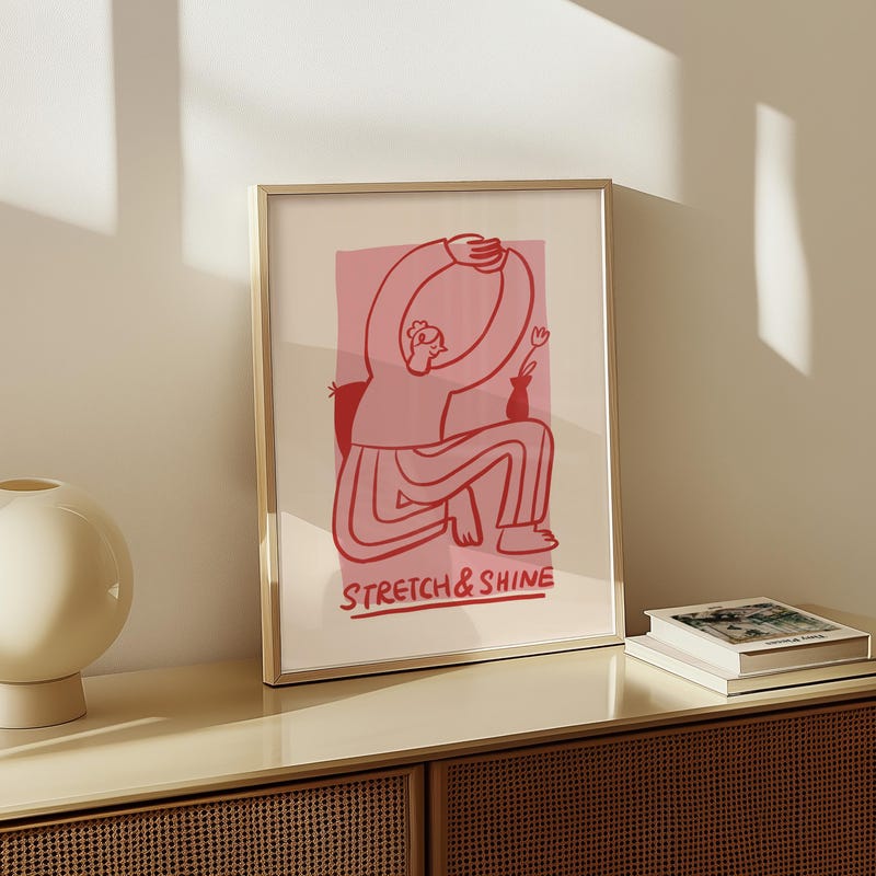 Morning Stretches Poster - Etsy