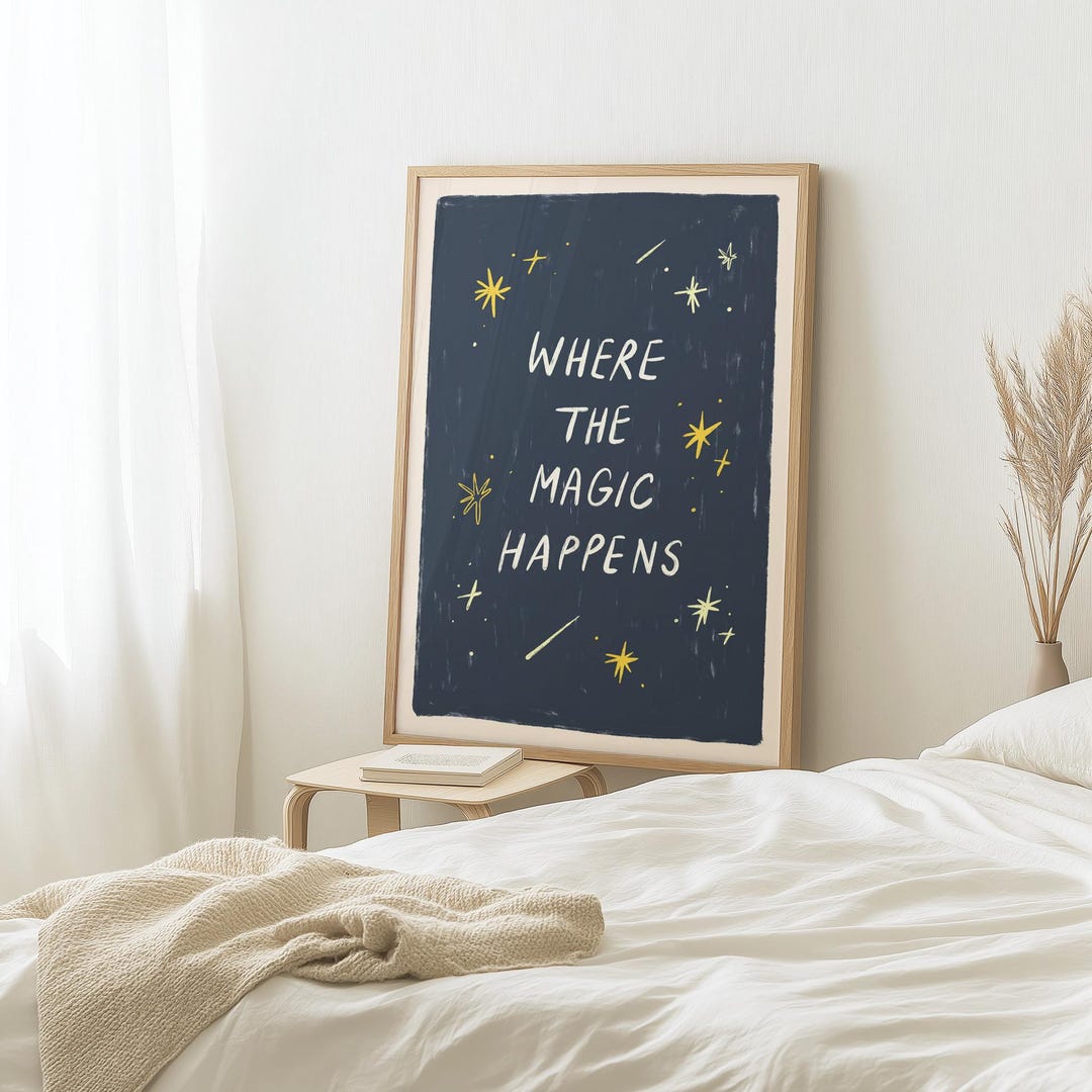 Night Sky Print: Celestial Stars Constellation Art, Bedroom Decor - Etsy