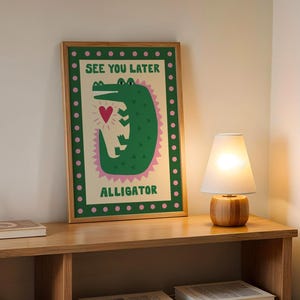 See You Later Alligator Print, Entryway Decor, Kids Room Art, Nursery ...