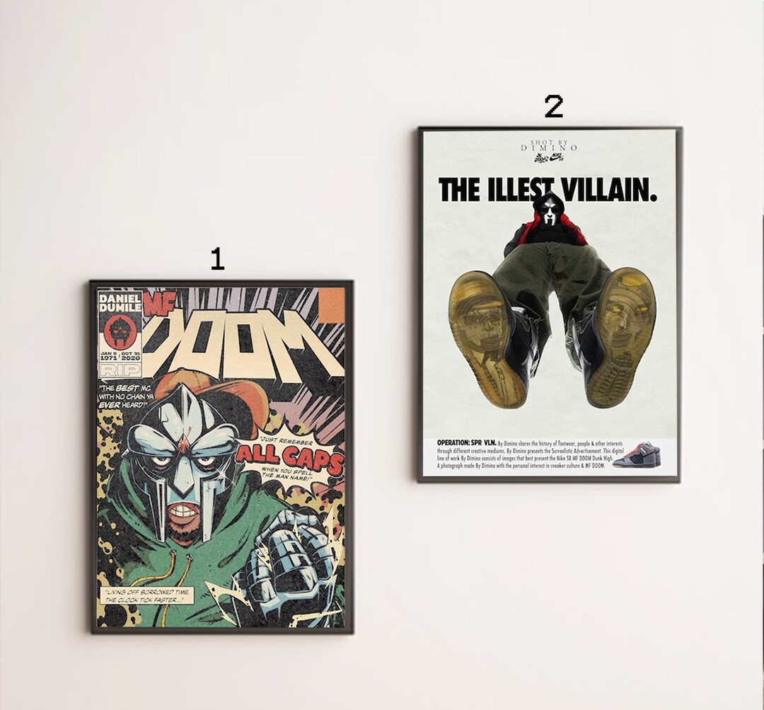 MF DOOM the Illest Villain Poster, Gift Poster, Vintage Poster, Gift ...