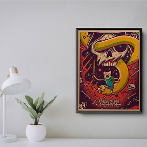 Adventure Time Cartoon Movie Poster, Adventure Time Print - Etsy