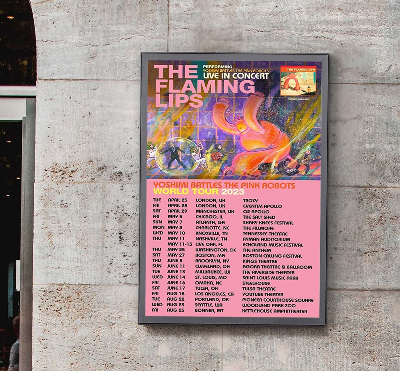 The Flaming Lips Concert Tour 2023 Poster sold by Gaurav Seth | SKU ...