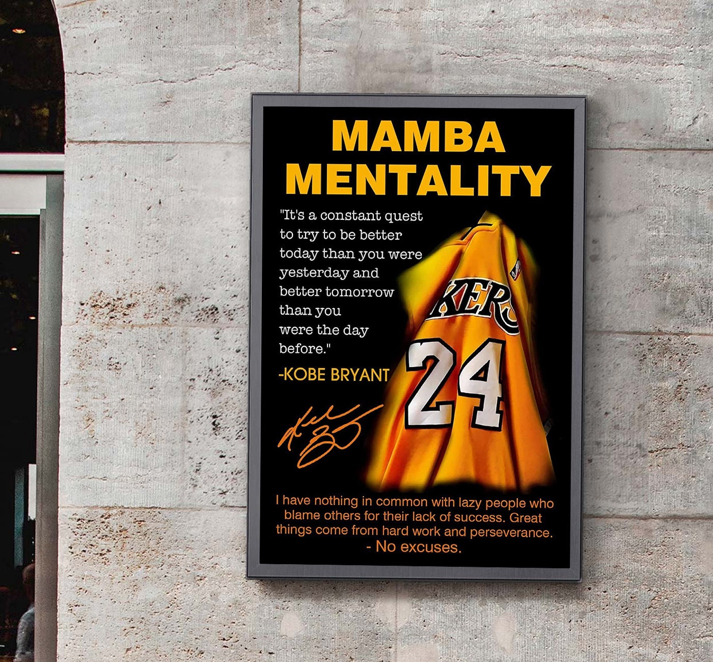 Kobe Bryant Inspirational Quotes Posters, Posters Deco Home, Gift Fans ...