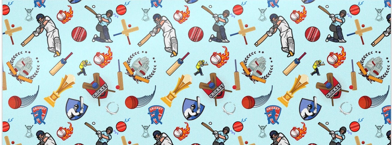 Cricket Gift Wrap, Cricket Player Wrapping Paper, Gift for Dad, Cricket ...