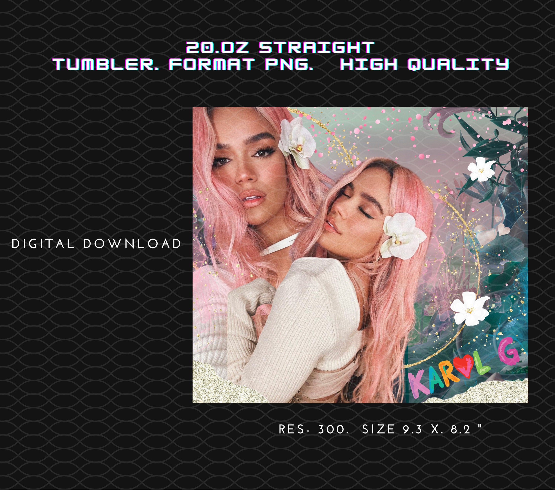 Karol G Pink Hair Karol G Pelo Rosado bichota Tumbler - Etsy México