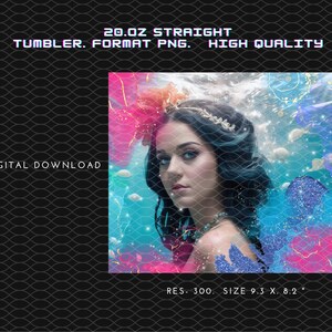 Katy Perry , Mermaid ,tumbler Wrap Design 20oz. Digital Download PNG - Etsy