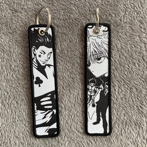 Hunter Hunter Action Anime Embroidered Key Tags –hunter Hunter Anime ...