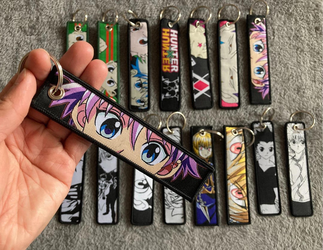 Hunter Hunter Action Anime Embroidered Key Tags –hunter Hunter Anime ...