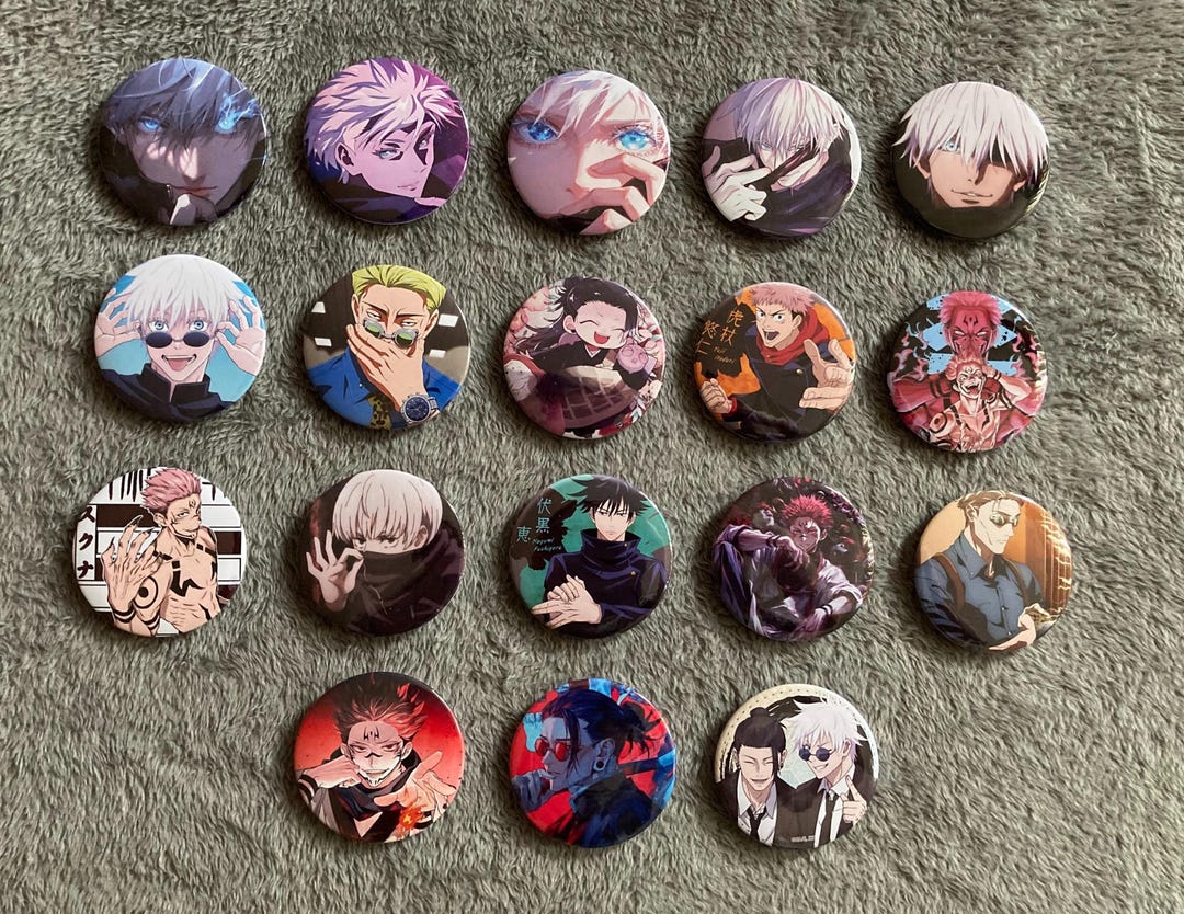 Jujutsu Kaisen Anime Pin Badge –high-quality Large JJK Anime Pins ...