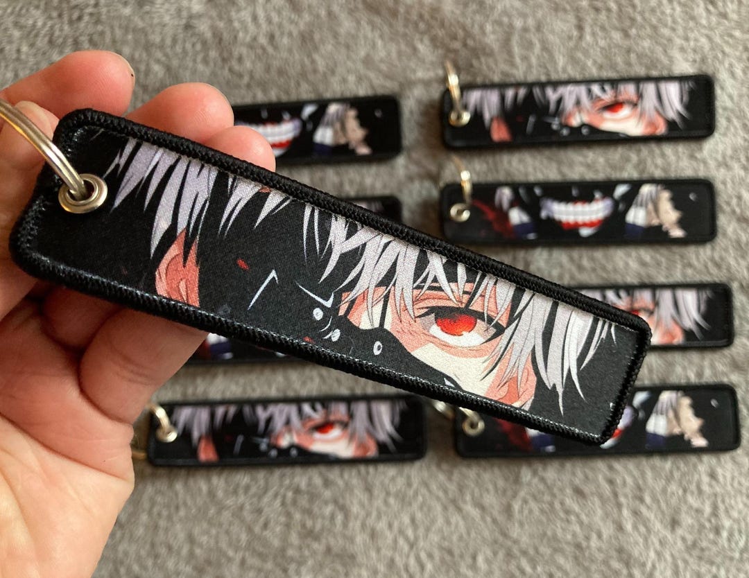 Tokyo Ghoul Embroidered Key Rings |ken Kaneki Keyrings Key Holder ...
