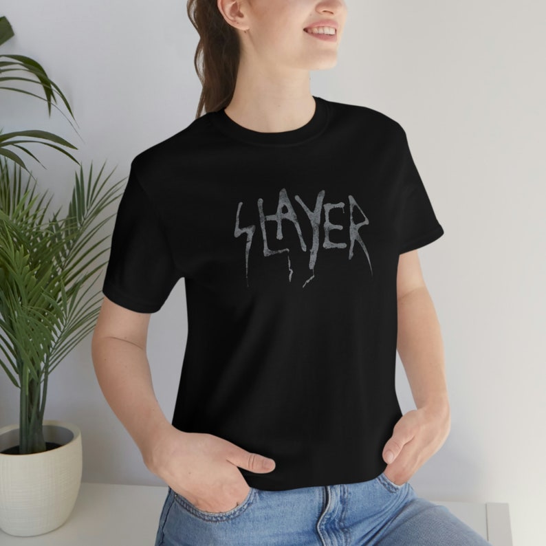 Slayer Shirt, Metal Music Lover, Goth Design, Unisex Jersey Short ...