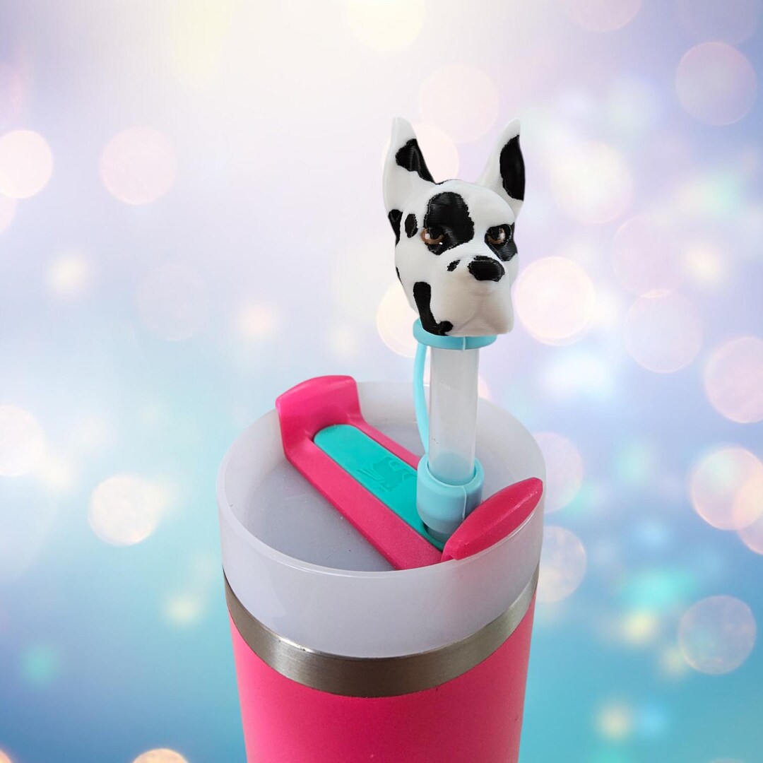 Great Dane Dog * Dog Straw Topper * 10mm Straw Topper * 3D Printed ...
