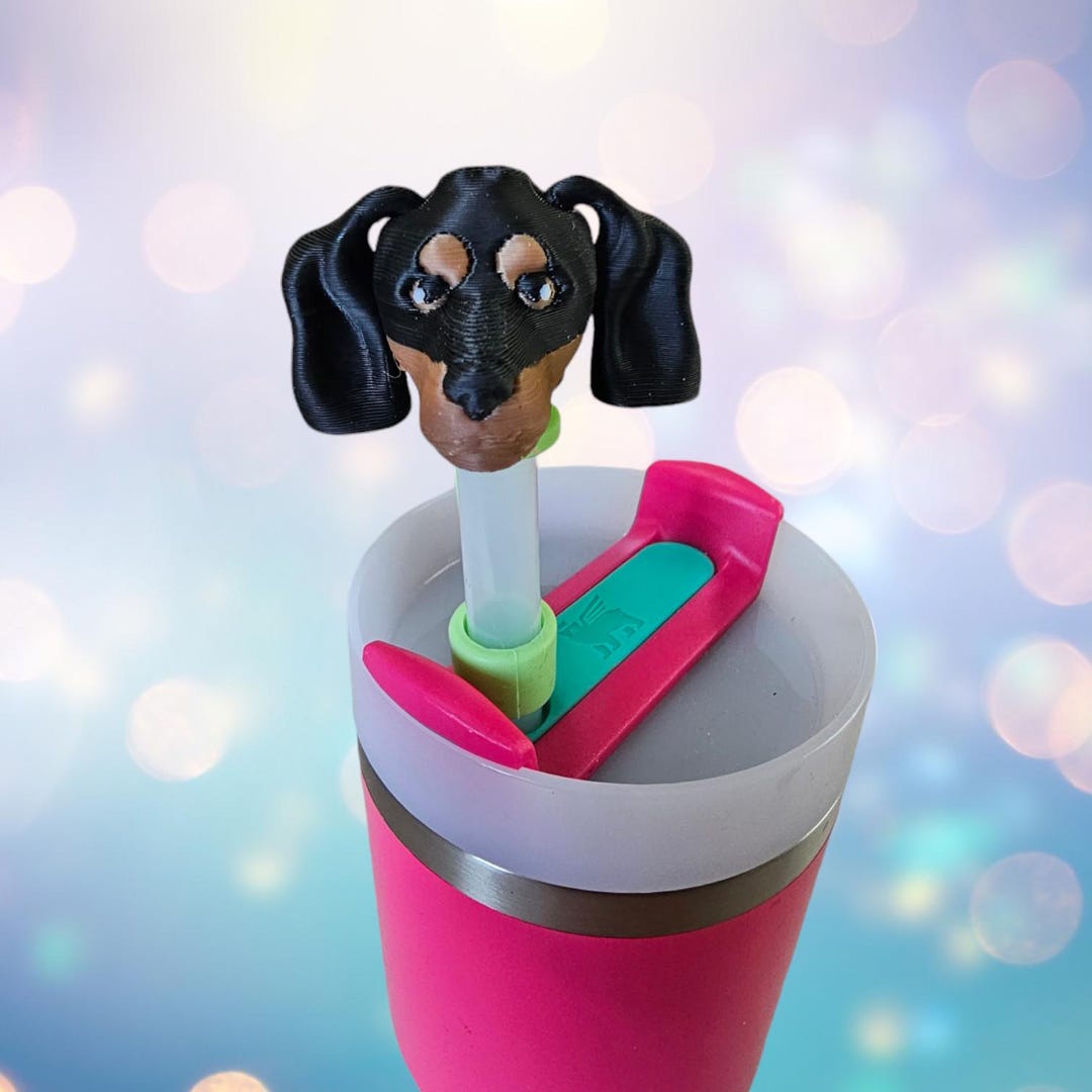 Dachshund Dog * Dog Straw Topper * 10mm Straw Topper * 3D Printed ...
