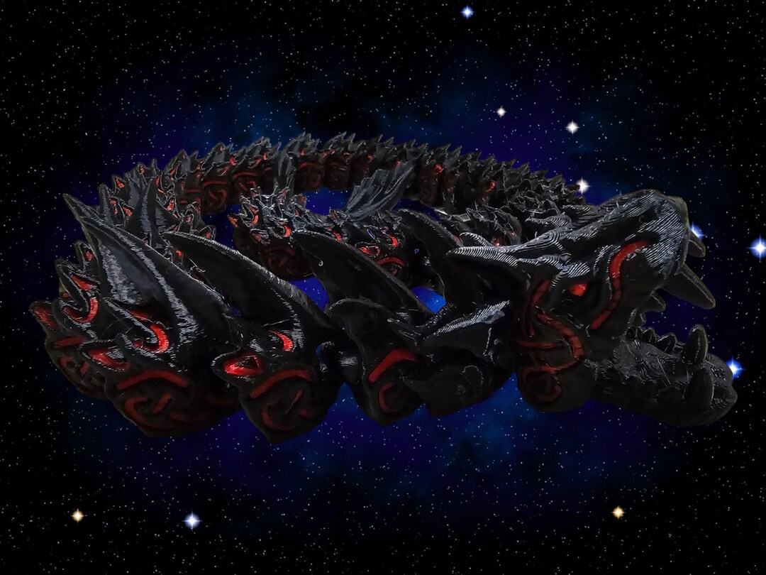 Serpent Dragon 3D Printed Articulated Serpent Dragon 28 Inches Long - Etsy