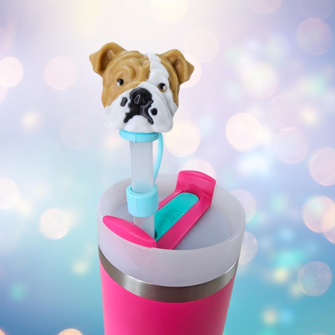 Bulldog * Dog Straw Topper * 10mm Straw Topper * 3D Printed * Gift * - Etsy