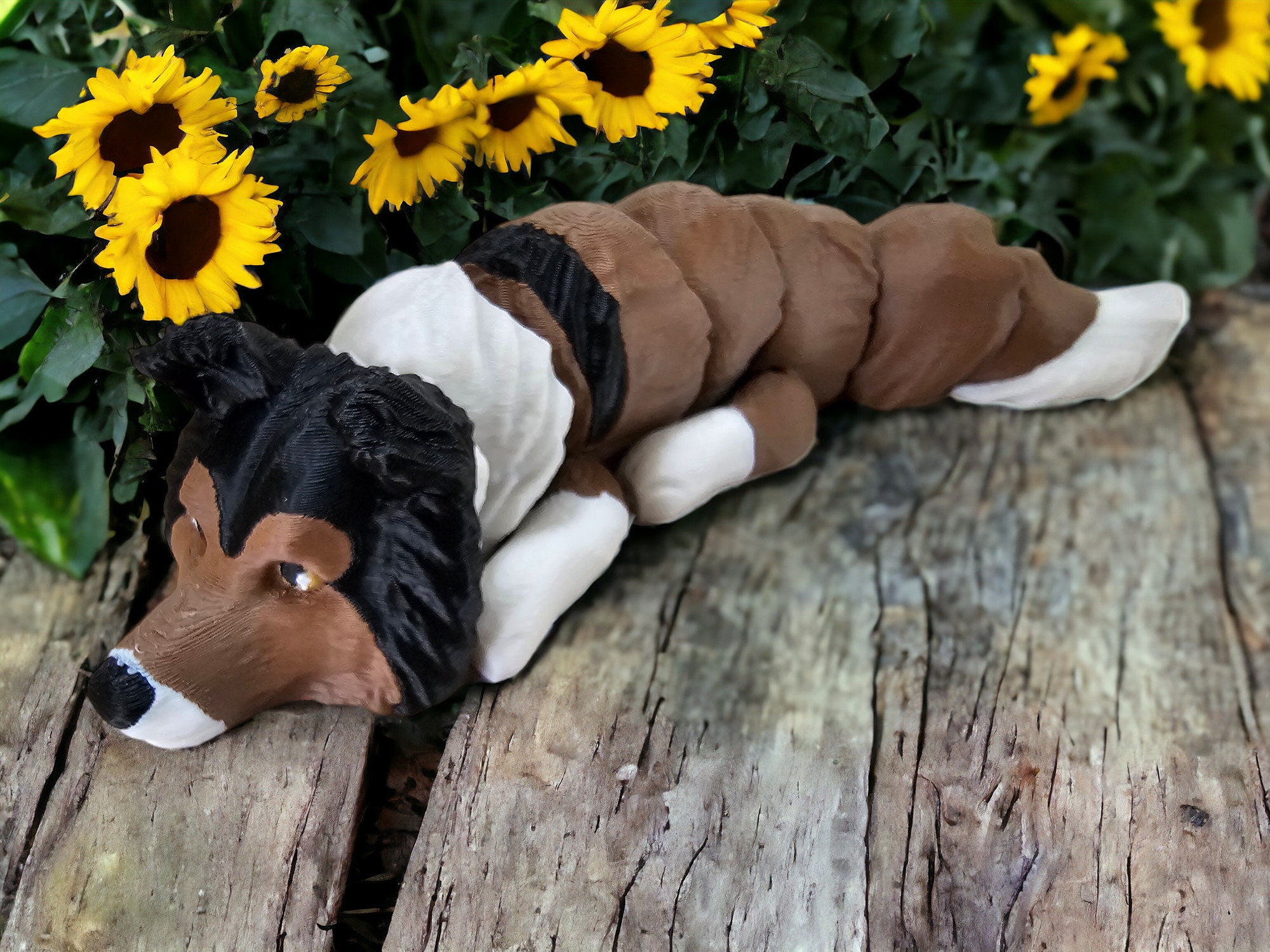 Flexi Dogs 3D Printed Flexi Dogs 8 Inches Long Husky Collie Border ...