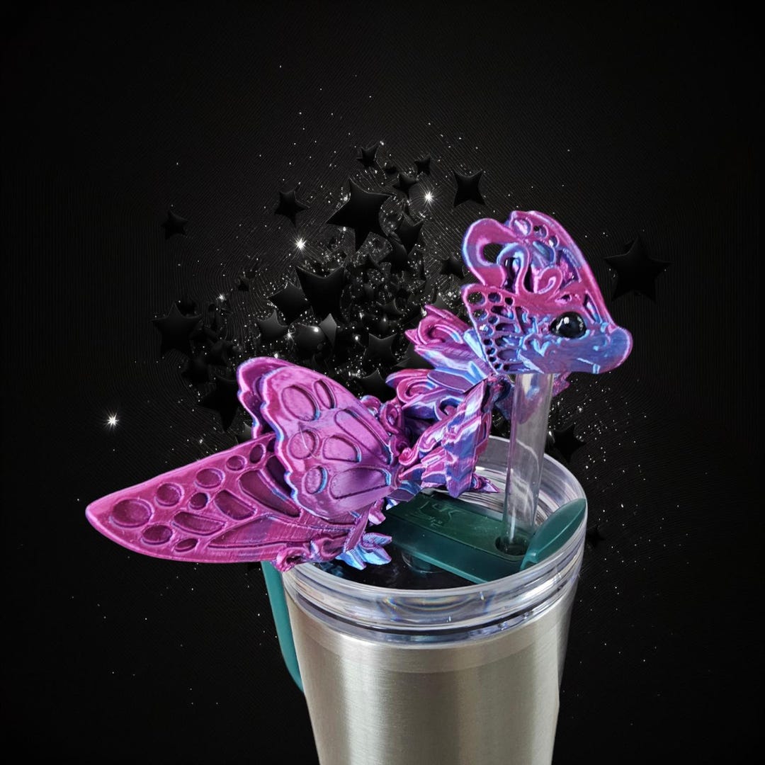 Butterfly Dragon Straw Topper * Stanley or Brumate 30 Oz or 40oz Straw ...