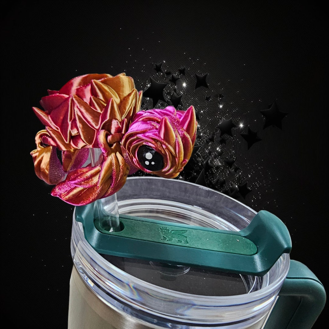 Rose Turtle Straw Topper * Stanley or Brumate 30 Oz or 40oz Straw ...