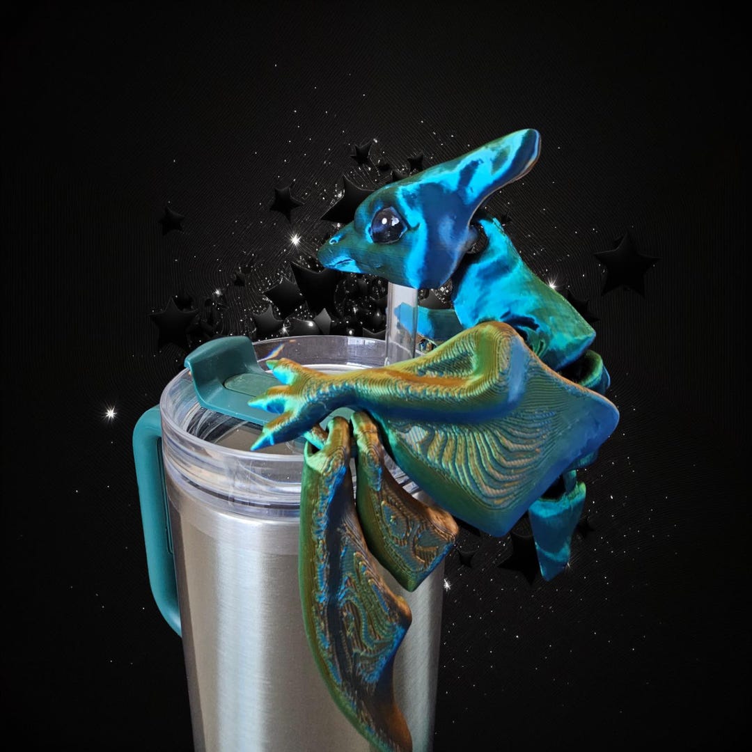 Pterodactyl Straw Topper * Stanley or Brumate 30 Oz / 40oz Straw Topper ...