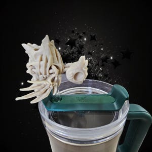 Skeleton Sea Turtle Straw Topper Stanley or Brumate 30 Oz or 40oz Straw ...