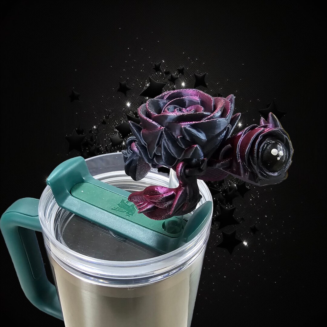 Rose Turtle Straw Topper * Stanley or Brumate 30 Oz or 40oz Straw ...