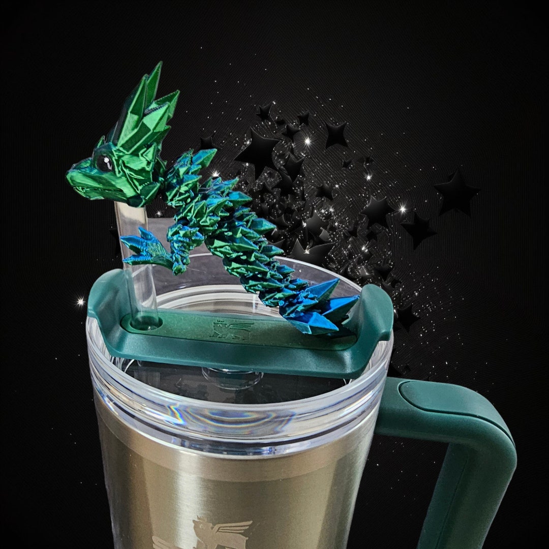 Crystal Dragon Straw Topper * Stanley or Brumate 30 Oz or 40oz Straw ...