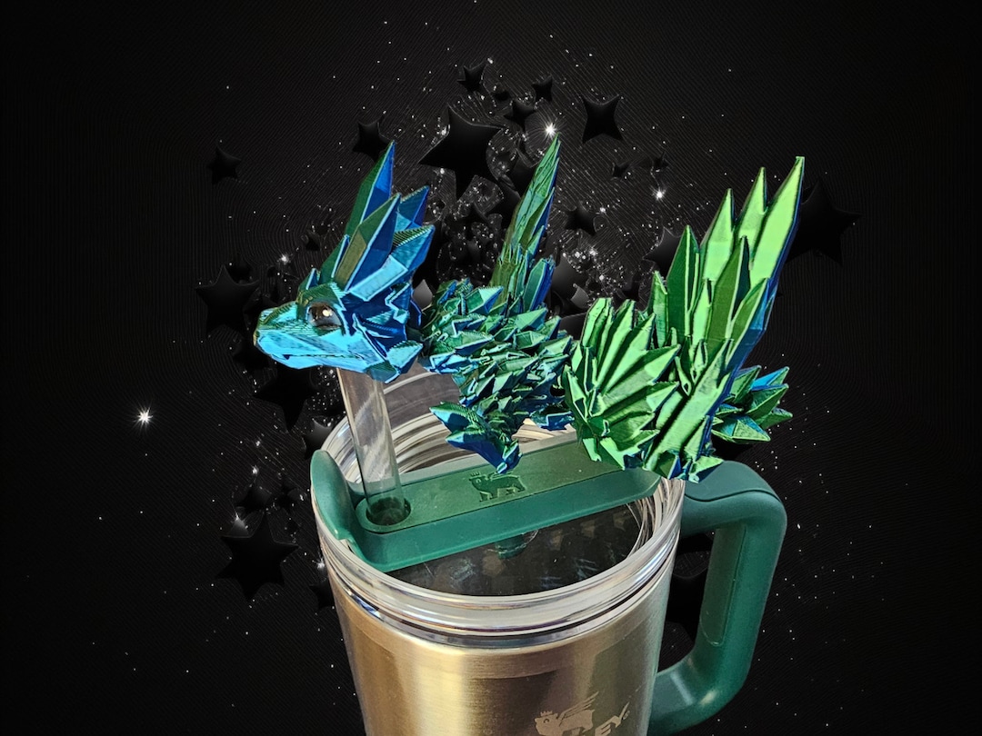 Crystal Wing Dragon Straw Topper Stanley 30 Oz or 40oz Straw Topper ...
