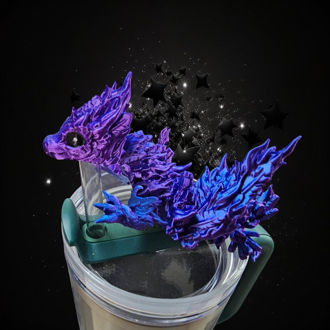 Phoenix Dragon Straw Topper Stanley or Brumate 30 Oz or 40oz Straw ...
