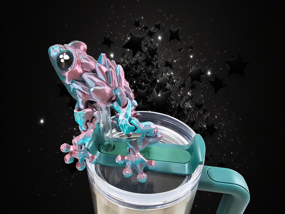 Gemstone Frog Straw Topper * Stanley or Brumate 30 Oz or 40oz Straw ...