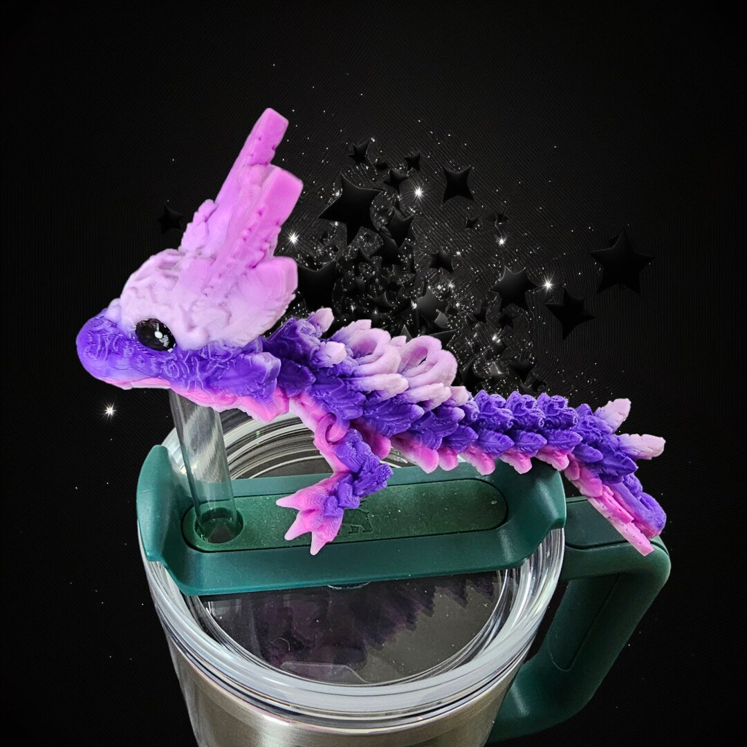 Light Heart Dragon Straw Topper * Stanley 30 Oz or 40oz Straw Topper ...