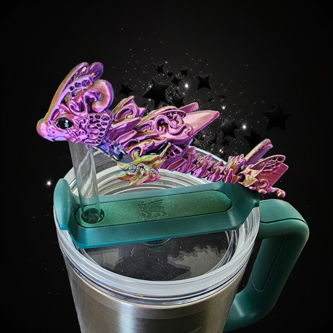 Butterfly Dragon Straw Topper Stanley 30 Oz or 40oz Straw Topper Fits ...