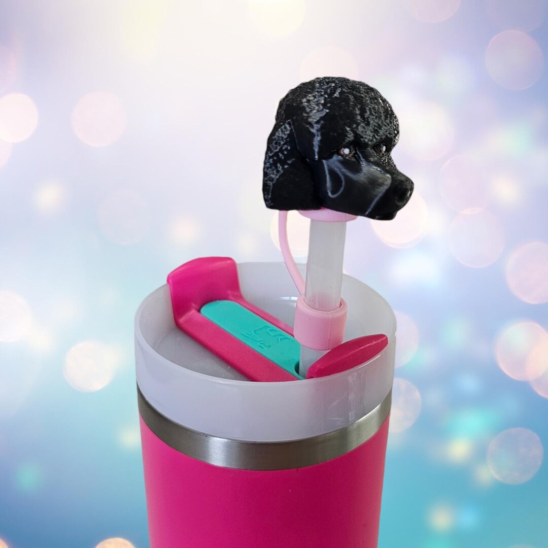 Poodle Dog * Dog Straw Topper * 10mm Straw Topper * 3D Printed * Gift ...