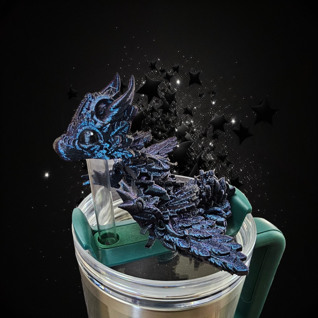Lunar Wing Dragon Straw Topper * Stanley or Brumate 30 Oz or 40oz Straw ...