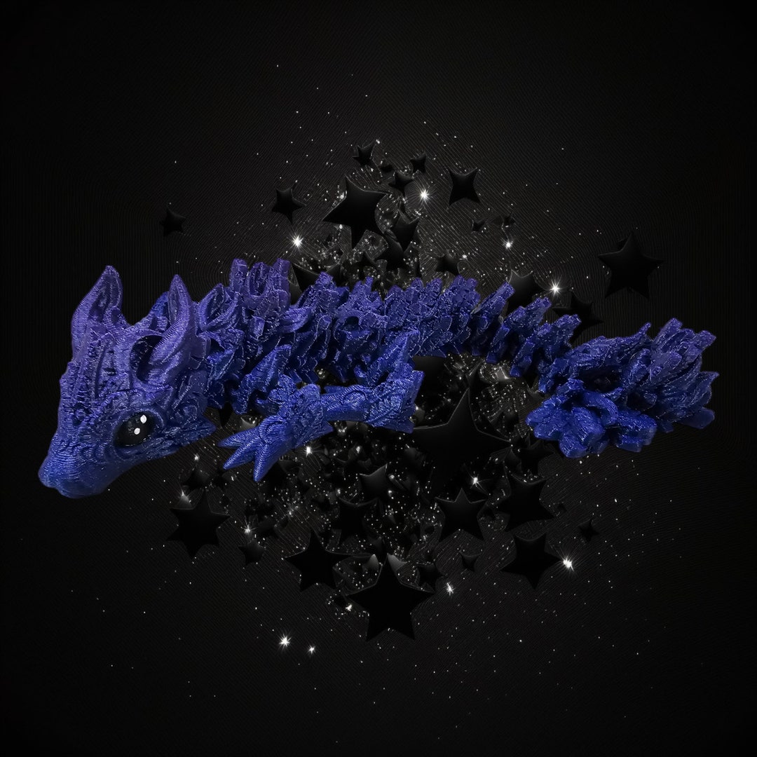 Baby Lunar Dragon 3D Printed Articulated Lunar Dragon 8 Inches Long - Etsy