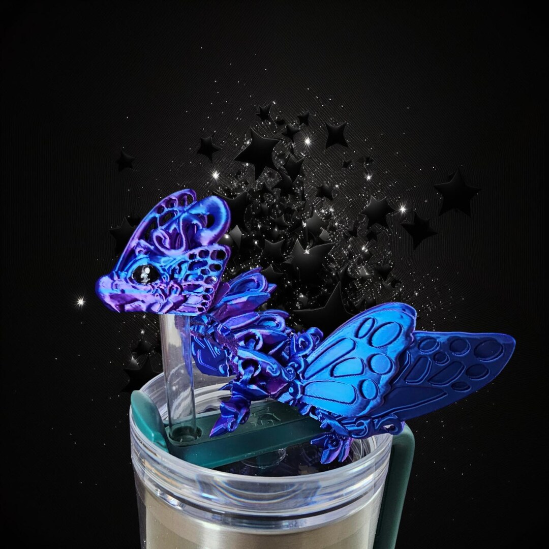 Butterfly Dragon Straw Topper * Stanley or Brumate 30 Oz or 40oz Straw ...