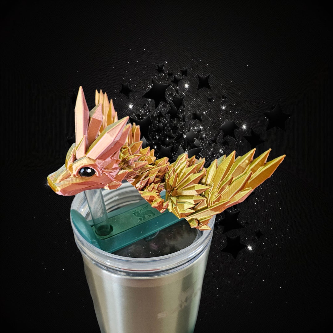Crystal Wing Dragon Straw Topper * Stanley or Brumate 30 Oz or 40oz ...